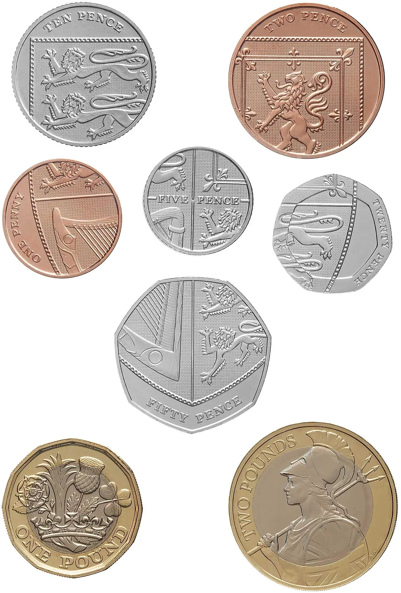 2022 Base Metal BU QEII Memorial 10 Coin Set | Chards