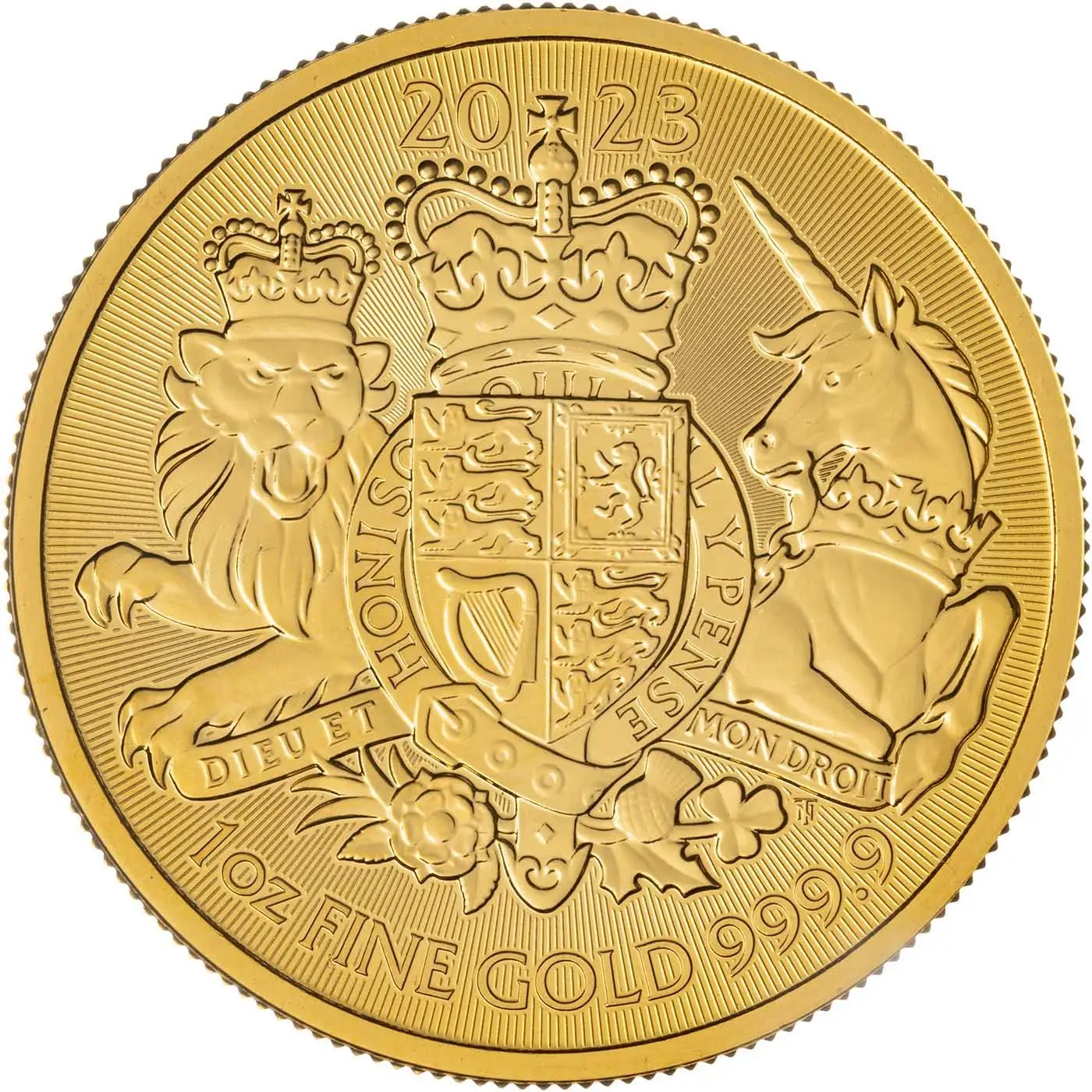 2023 Royal Arms Charles III Gold Bullion £100 Coin | Chards