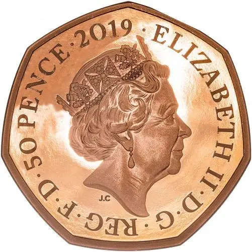 2019 Wallace & Gromit 50 Pence Gold Proof Coin | Chards