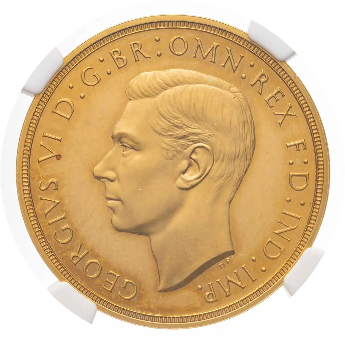 1937 Gold Proof Quintuple Sovereign NGC PF 62 CAMEO | Chards