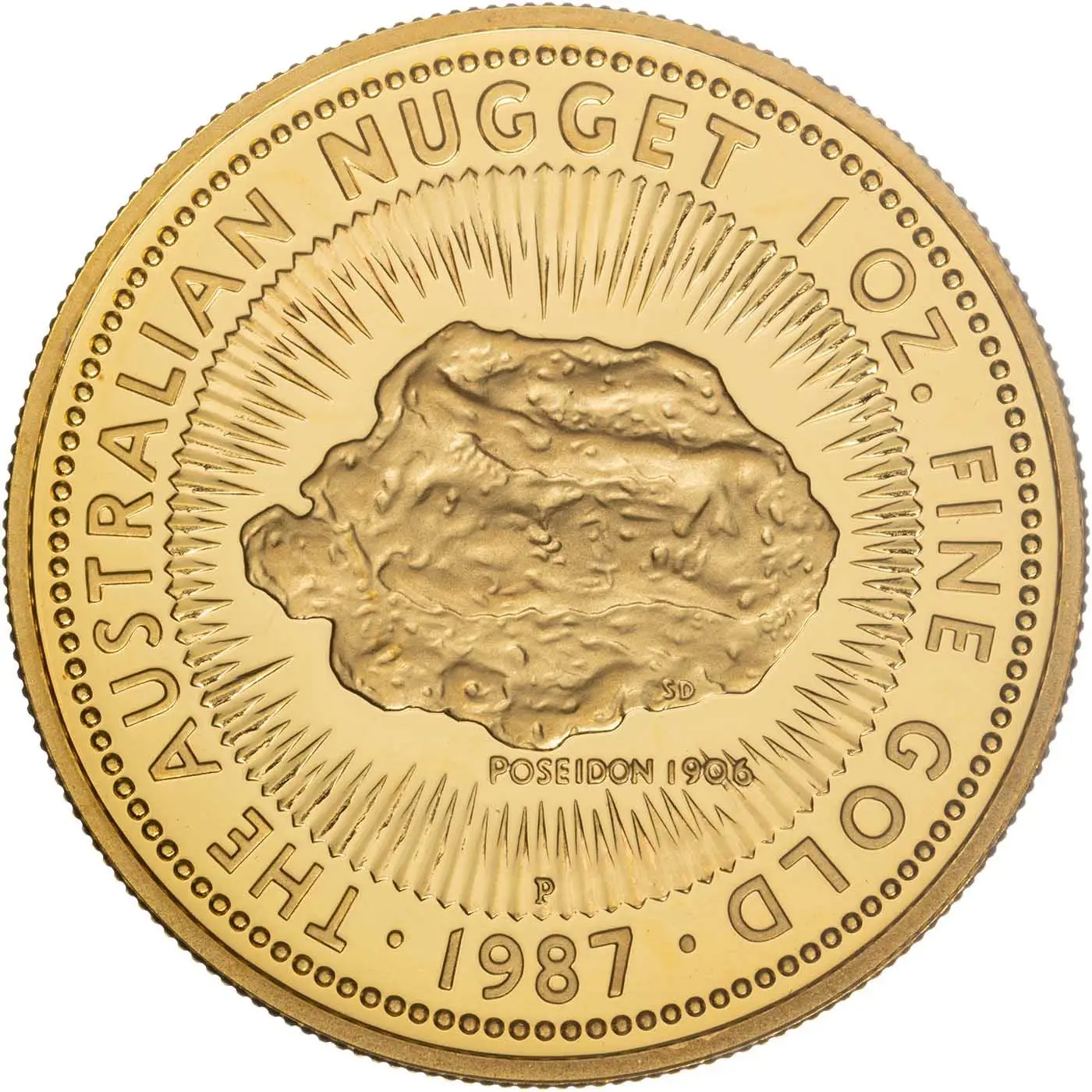1987 1 oz Gold Nugget Proof Coin | Chards - £2,398.47