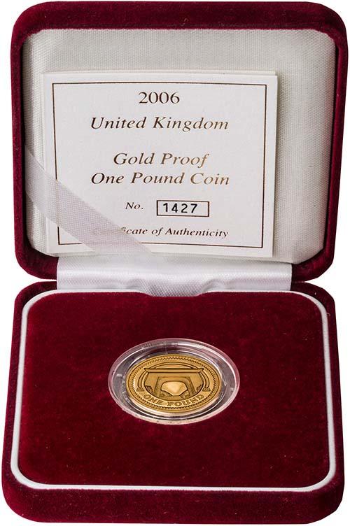 Buy a 2006 Egyptian Arch Bridge £1 Gold Proof | Chard