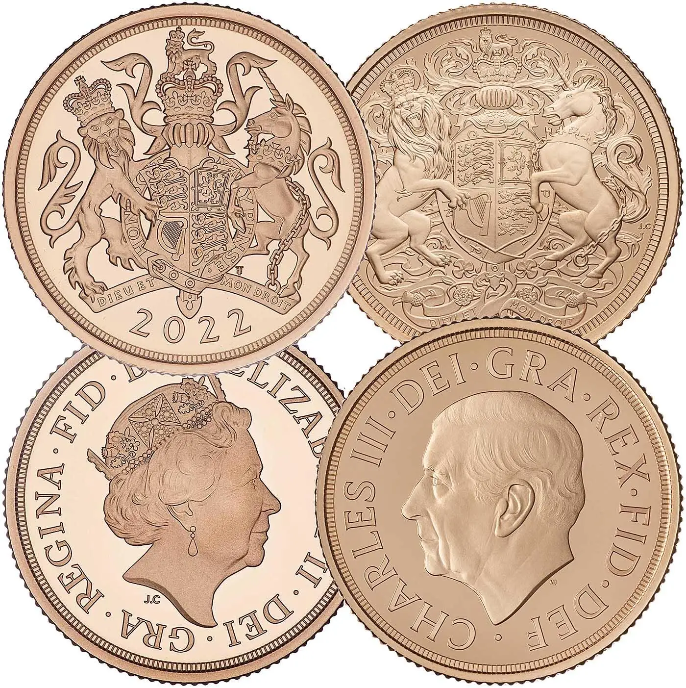 2022 QEII & KCIII Proof Sovereign 2-Coin Bundle | Chards