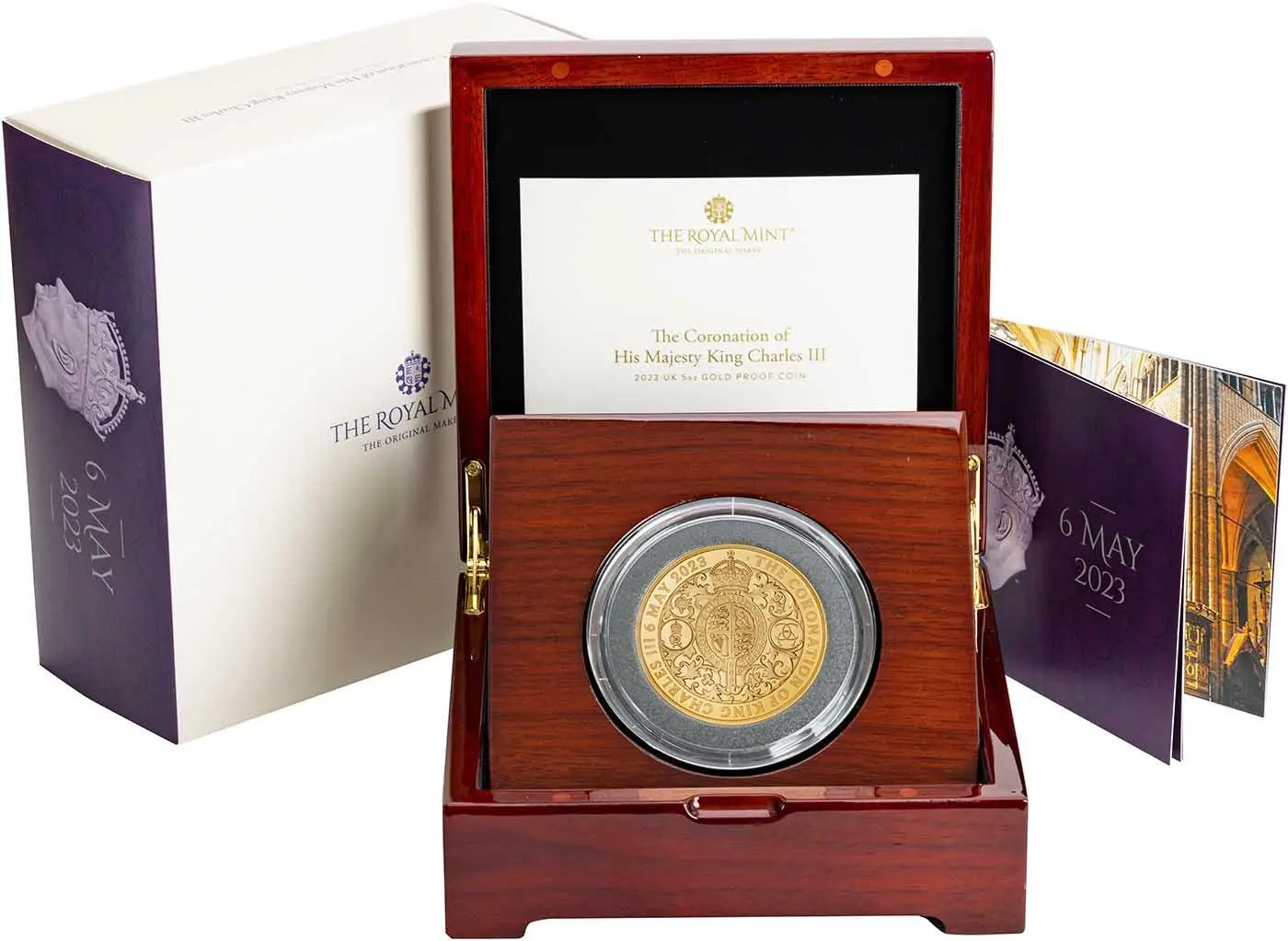 2023 Royal Mint 5 Ounce KCIII Coronation Gold Coin | Chards