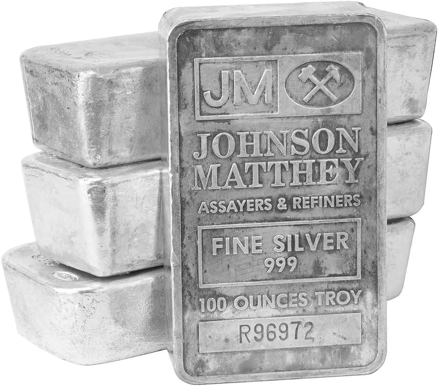Johnson Matthey 100 Ounce Silver Bullion Bars | Chards