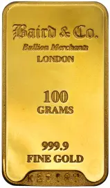 Gold 100 Gram Bars | Chards