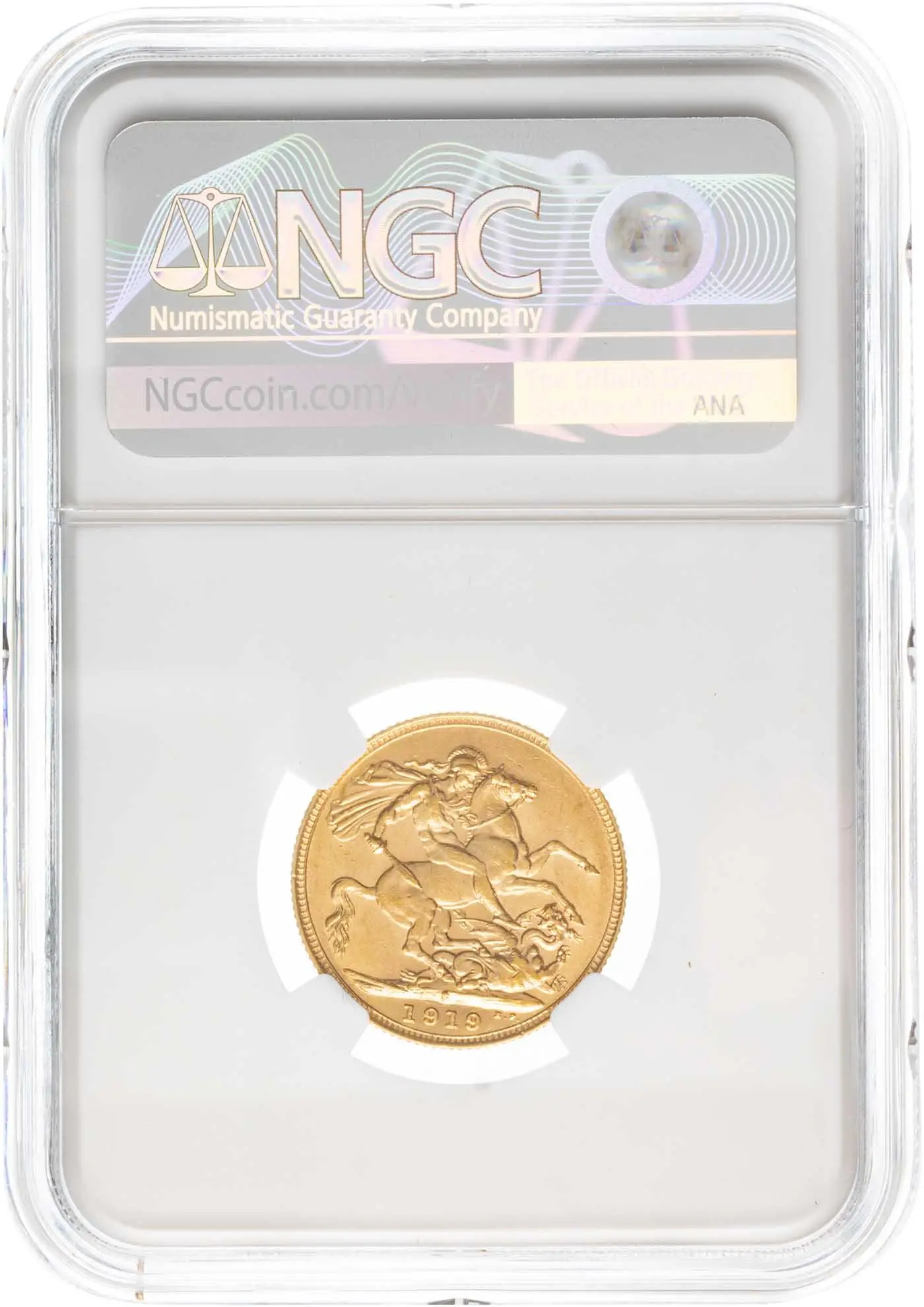 1919 George V Gold Sovereign Sydney Mint NGC Graded | Chards