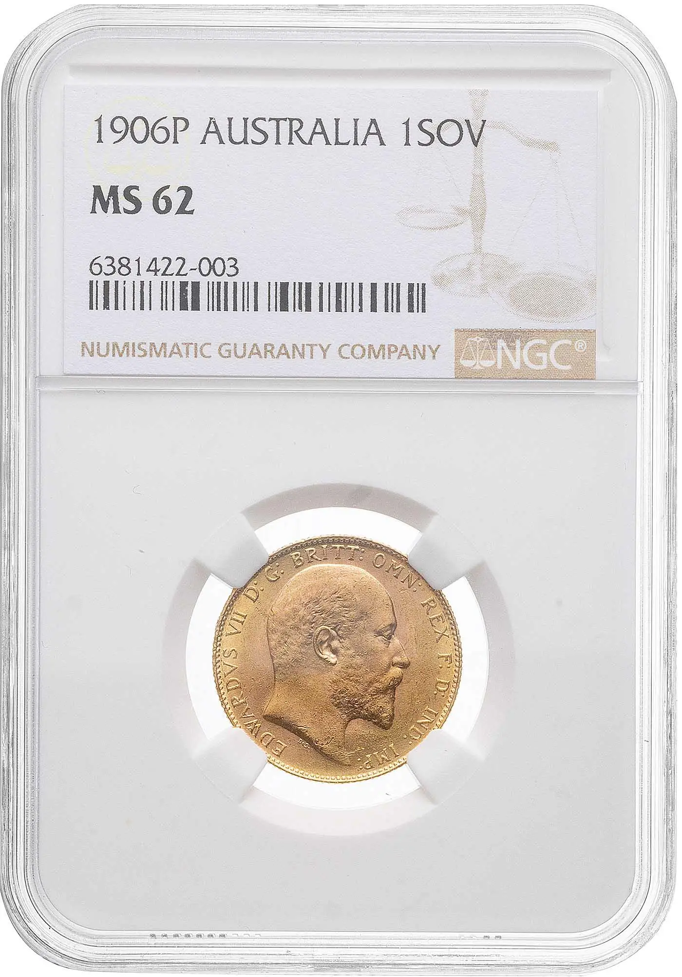 1906 Gold Sovereign Edward VII Perth NGC Graded | Chards