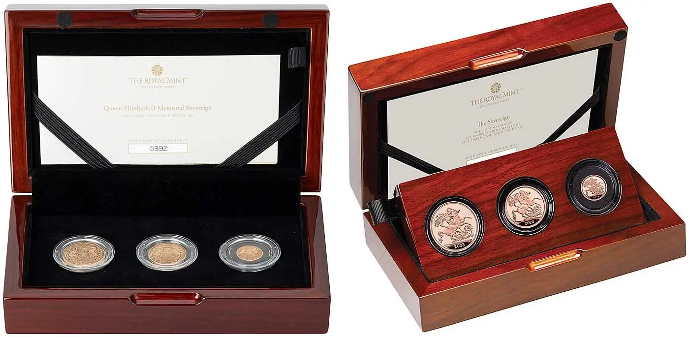 2023 KCIII Sovereign & QEII Memorial 6-Coin Bundle | Chards