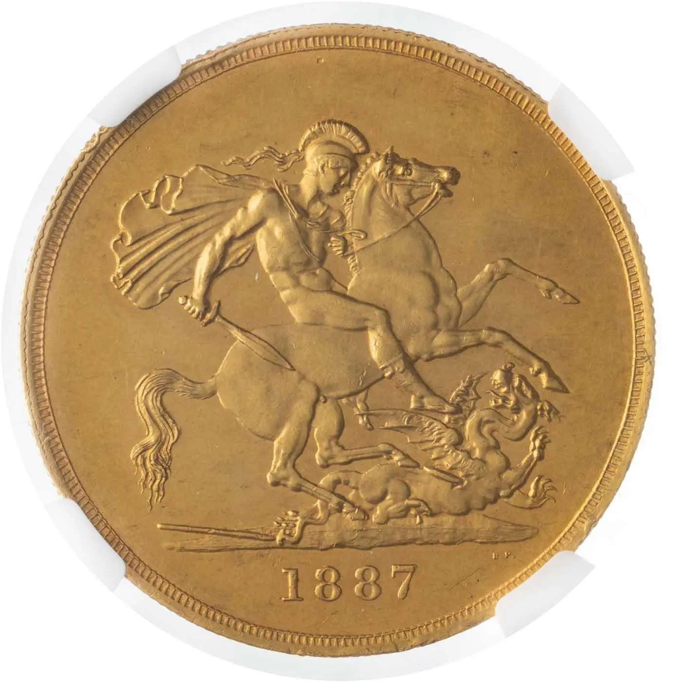 1887 Quintuple Sovereign Queen Victoria NGC MS 60 | Chards