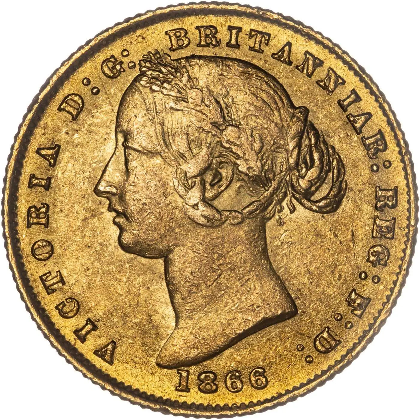 1866 Gold Full Sovereign Victoria Coin Australia | Chards