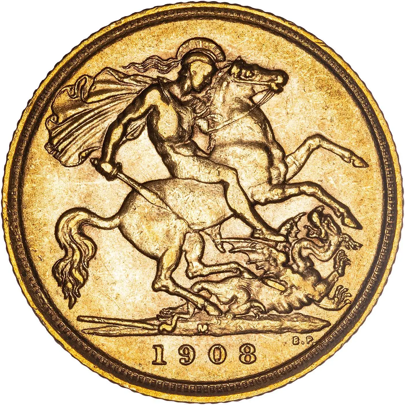 1908 Gold Half Sovereign Edward VII Melbourne | Chards