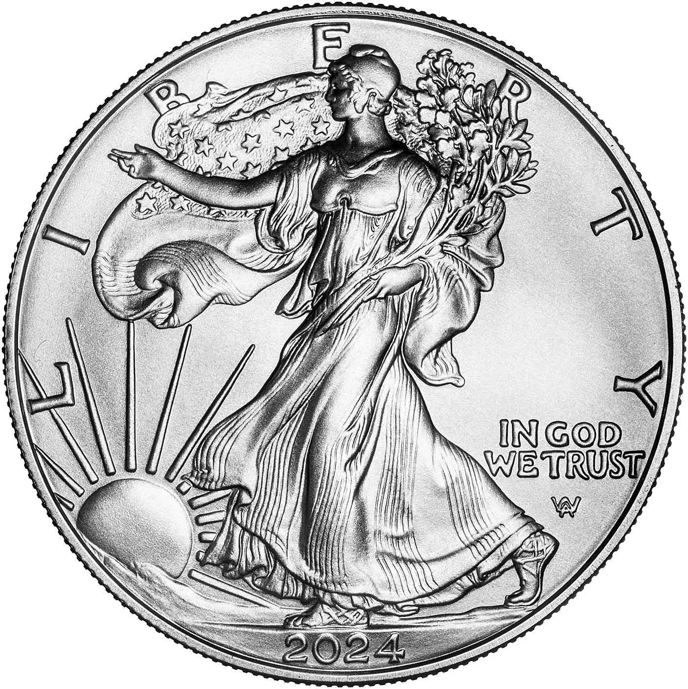 2024 U.S. Eagle 1 Ounce Silver Coin | Chards - From £34.86