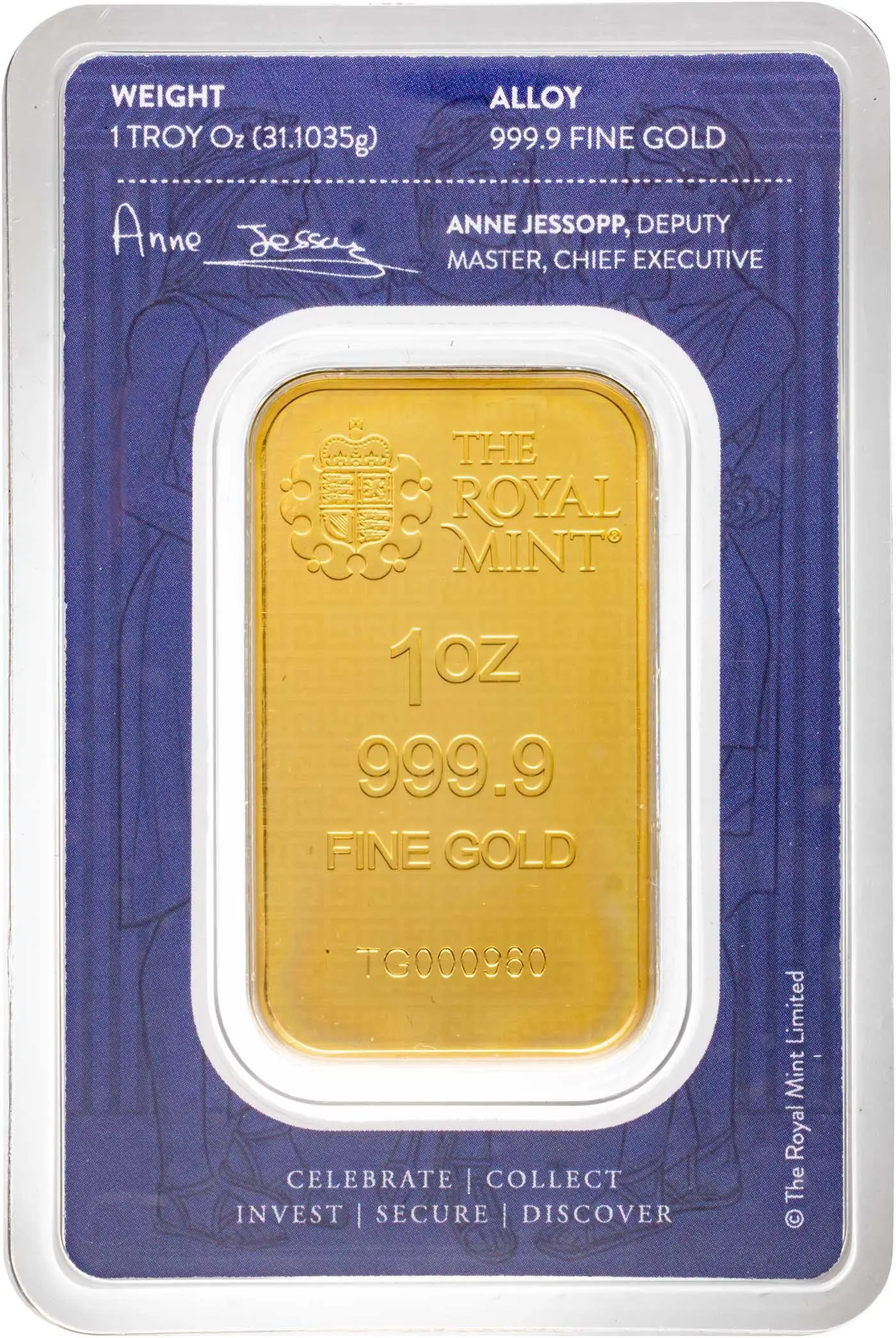 1 oz Three Graces Gold Royal Mint Minted Bar | Chards