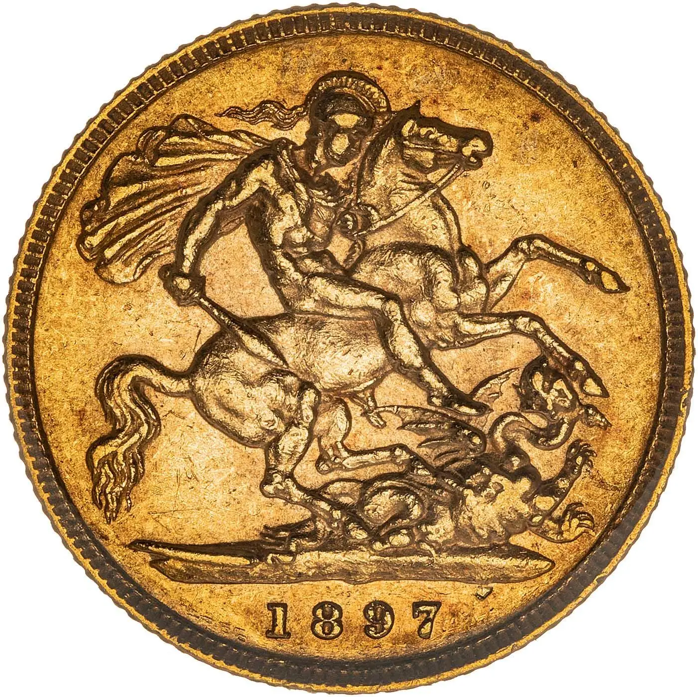1897 Gold Half Sovereign Victoria Old Head London | Chards