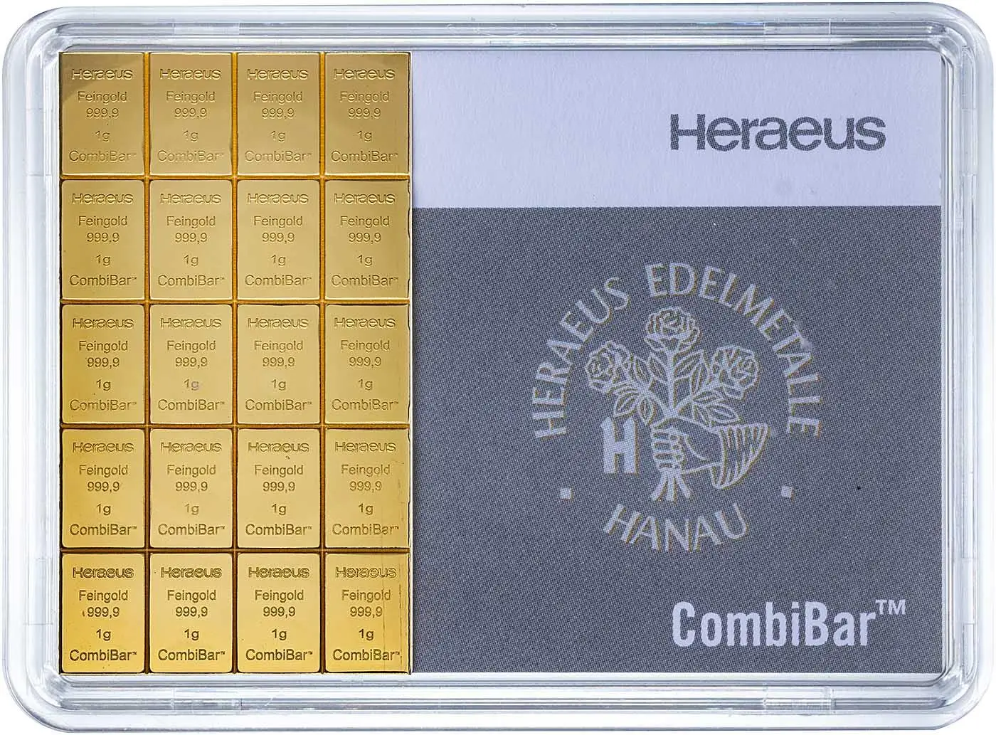 Heraeus CombiBar 20 x 1g Gold Bar | Chards - £1,146.71