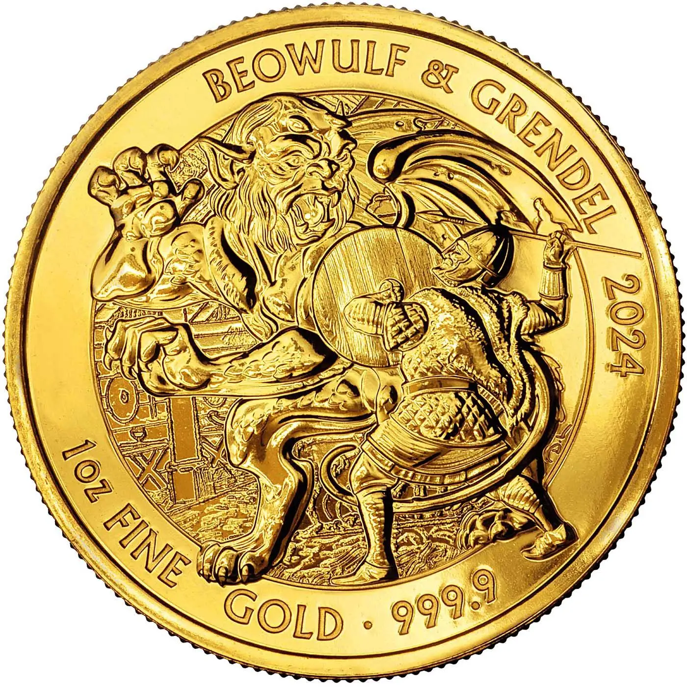 2024 Beowulf & Grendel 1oz Gold Coin | Chards - From £2,303.60