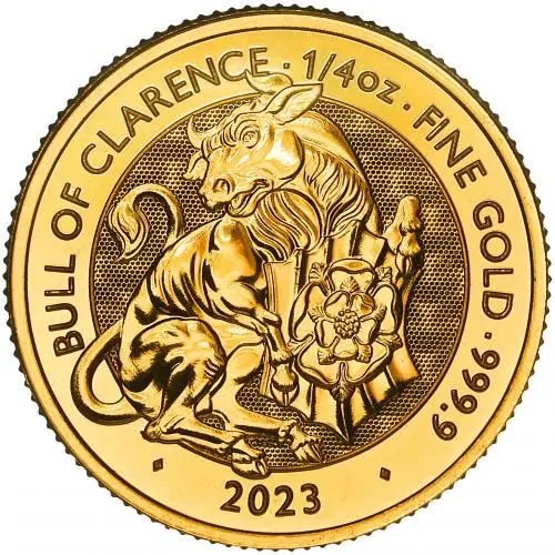 2023 UK Bull of Clarence 1/4 Ounce Gold Coin | Chards