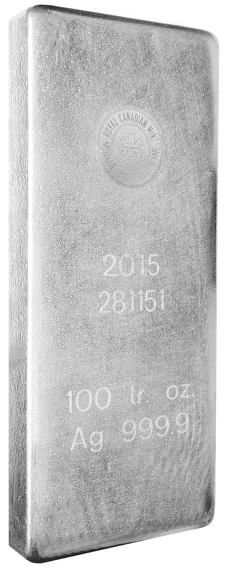 Pre-Owned 100 oz Canadian Silver Bar | Chards - £2,657.52