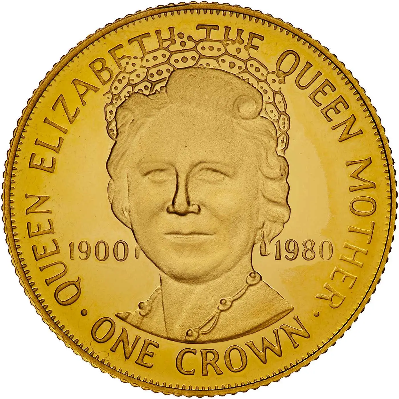 1980 Manx Queen Mother 80th Birthday Gold Crown | Chards