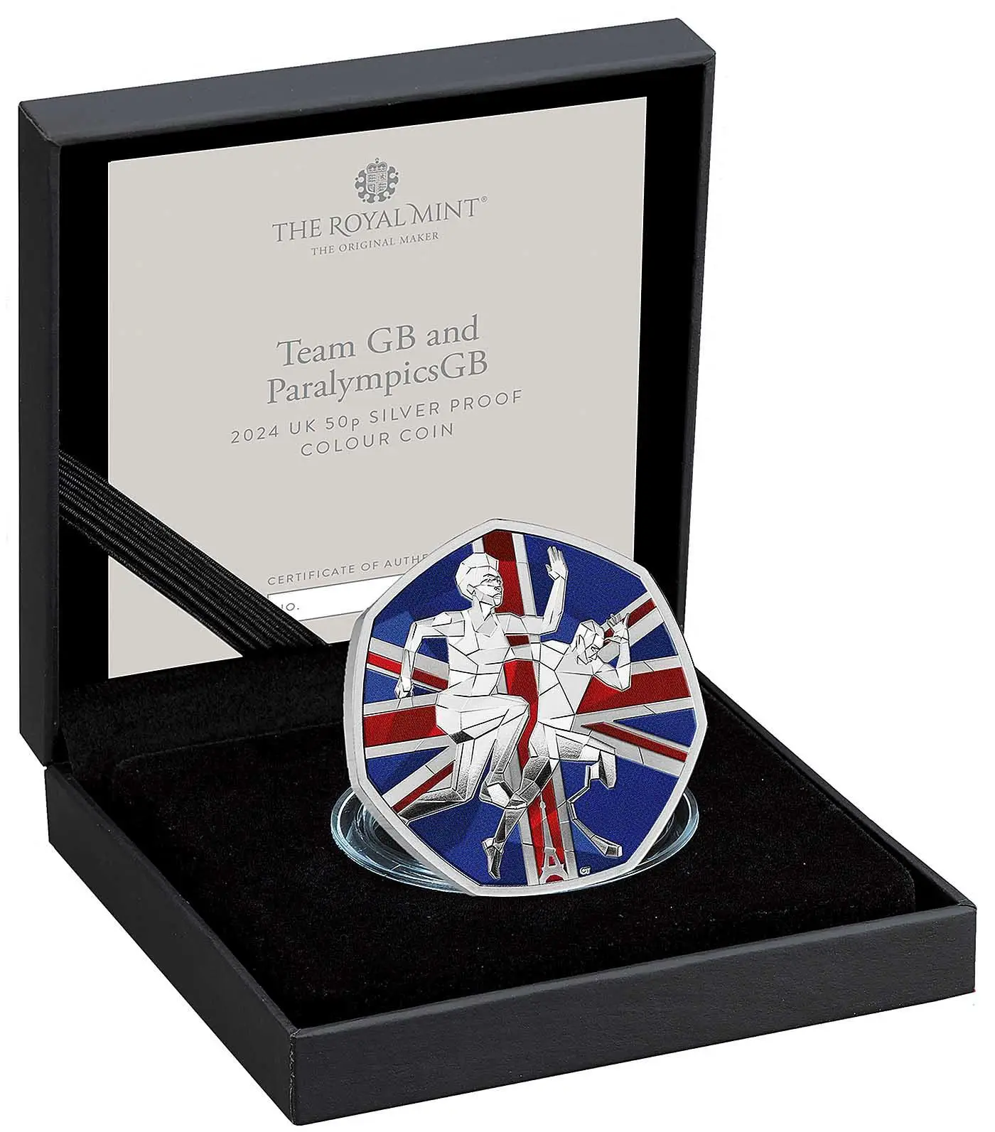 2024 Team GB Olympic Silver Proof Coloured 50p Coin | Chards