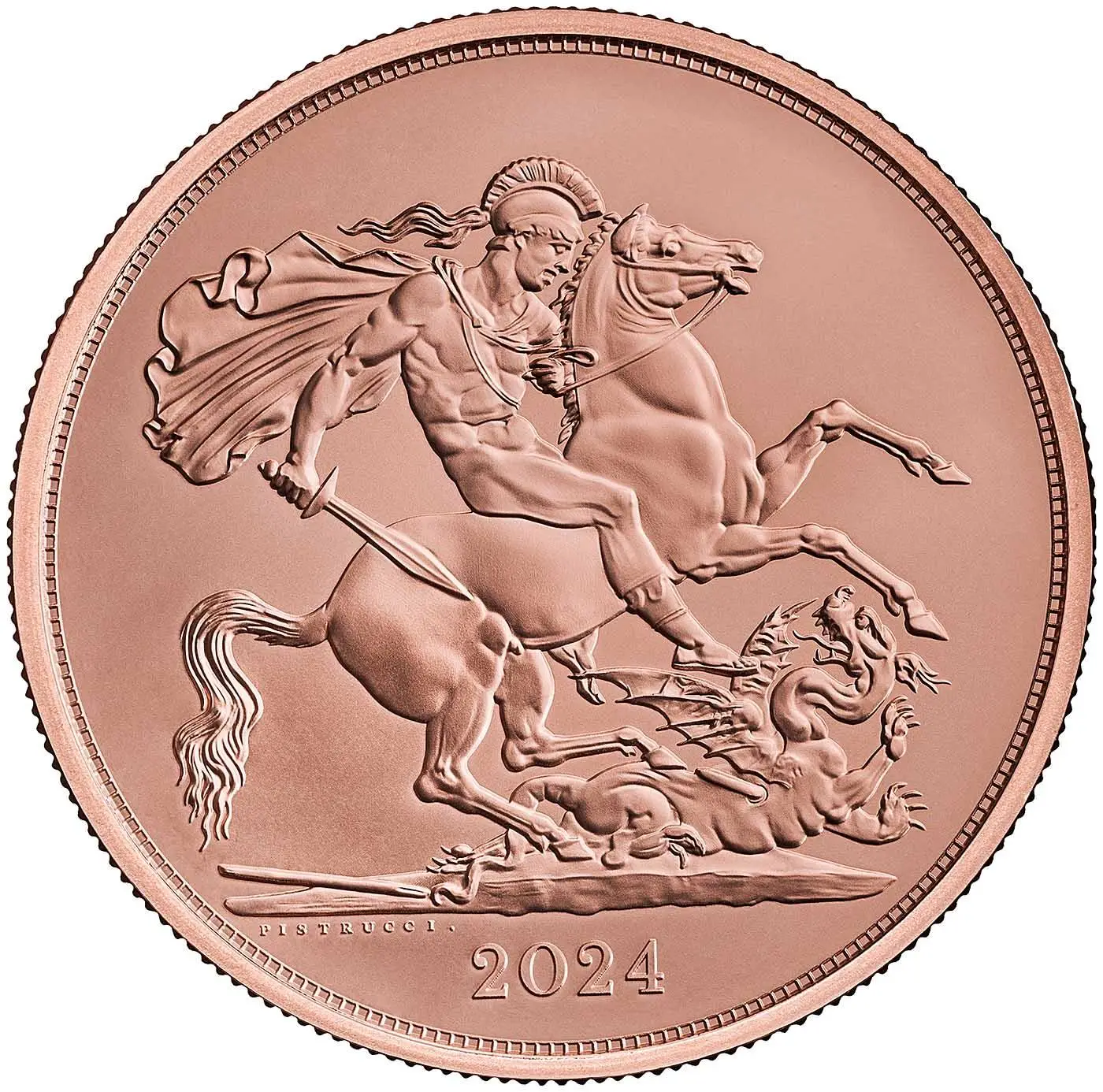 2024 KCIII Gold BU Quintuple Sovereign £5 Coin | Chards