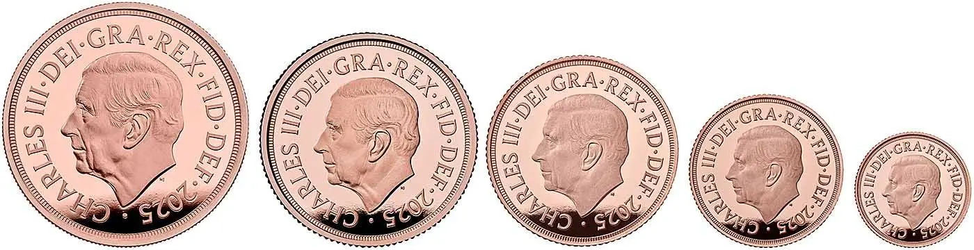 2025 Gold Proof Sovereign Shield 5-Coin Set | Chards