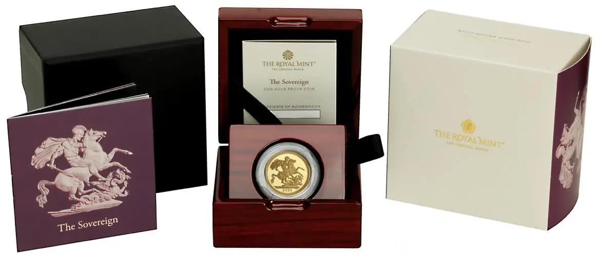2026 UK Full Gold Proof Sovereign Coin | Chards