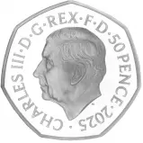 2025 UK Silver Proof Monopoly 50 Pence Coin | Chards