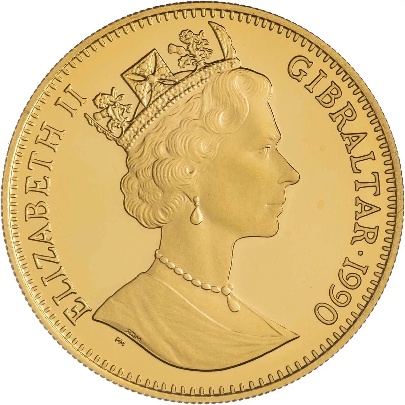 1990 Gold Proof Gibraltar Pobjoy Mint 5 Coins | Chards