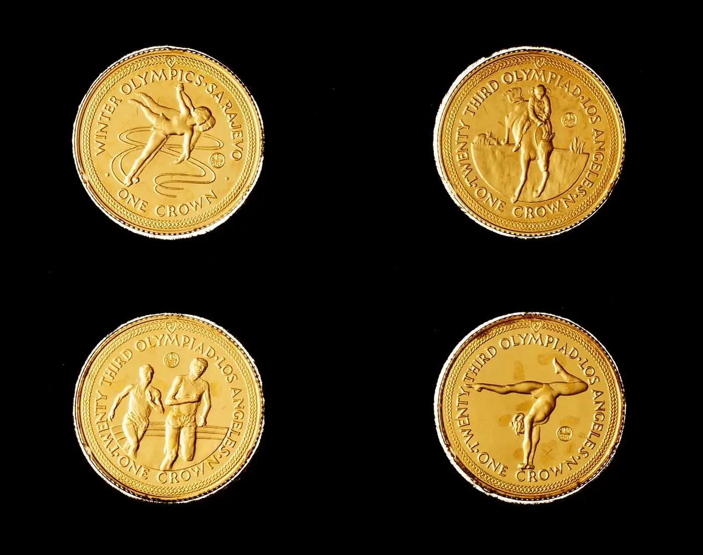 Isle of Man 1984 Gold Proof Olympic Games 4 Coins | Chards