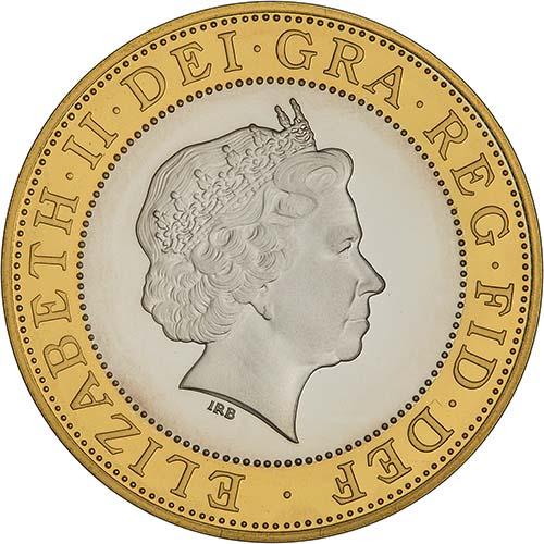 1998 Bimetallic £2 Silver Proof Coin | Chard - £24.83