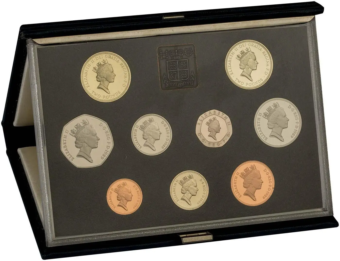 1989 United Kingdom Standard Proof Coin Set l Chard