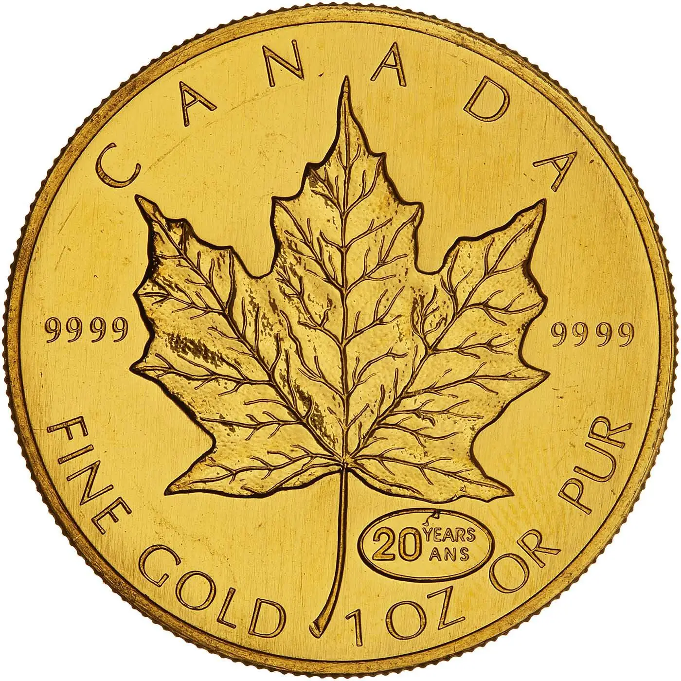 1999 Gold Maple Leaf 1 oz $50 Bullion Coin | Chards