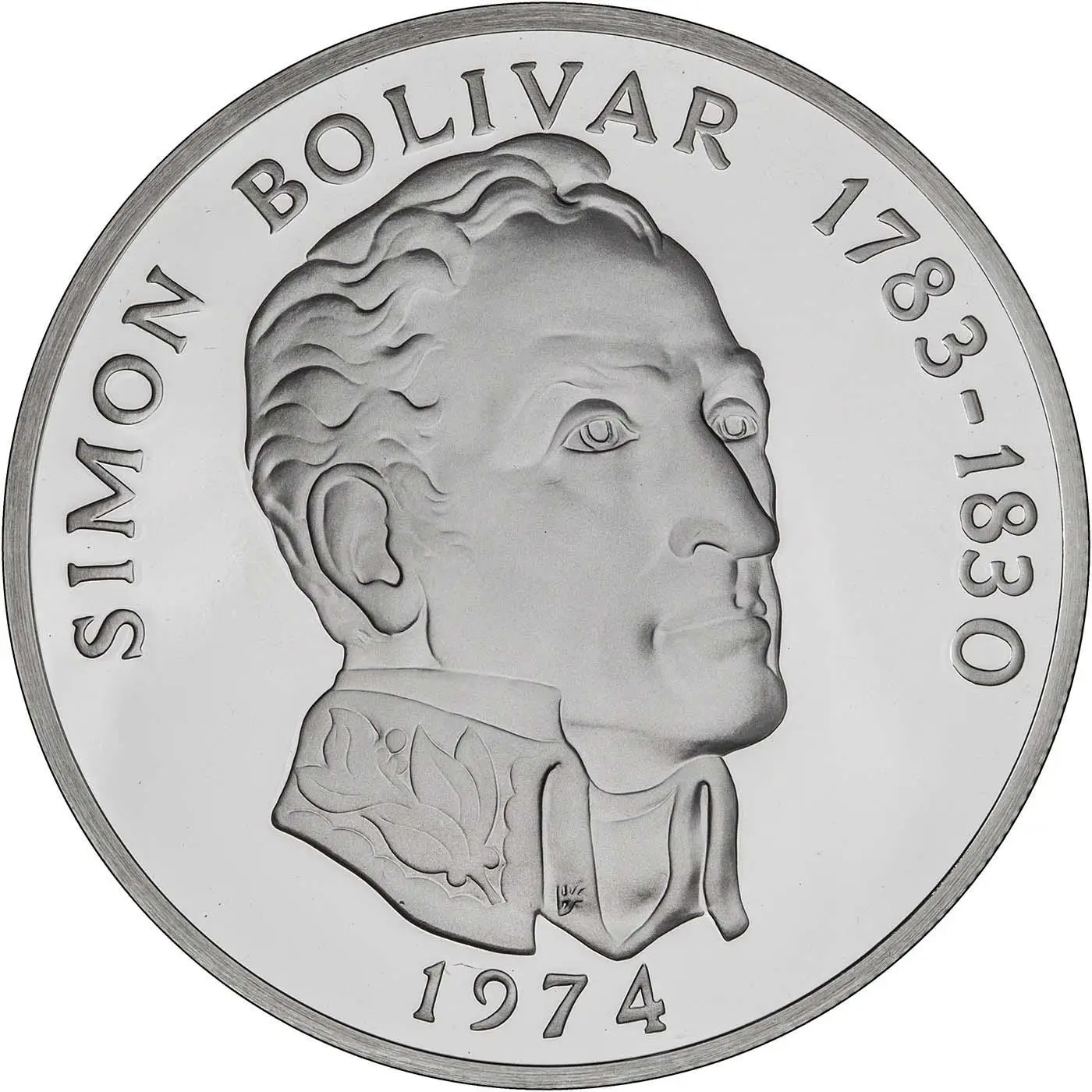 1974 Silver Panama 20 Balboas Proof Coin l Chards