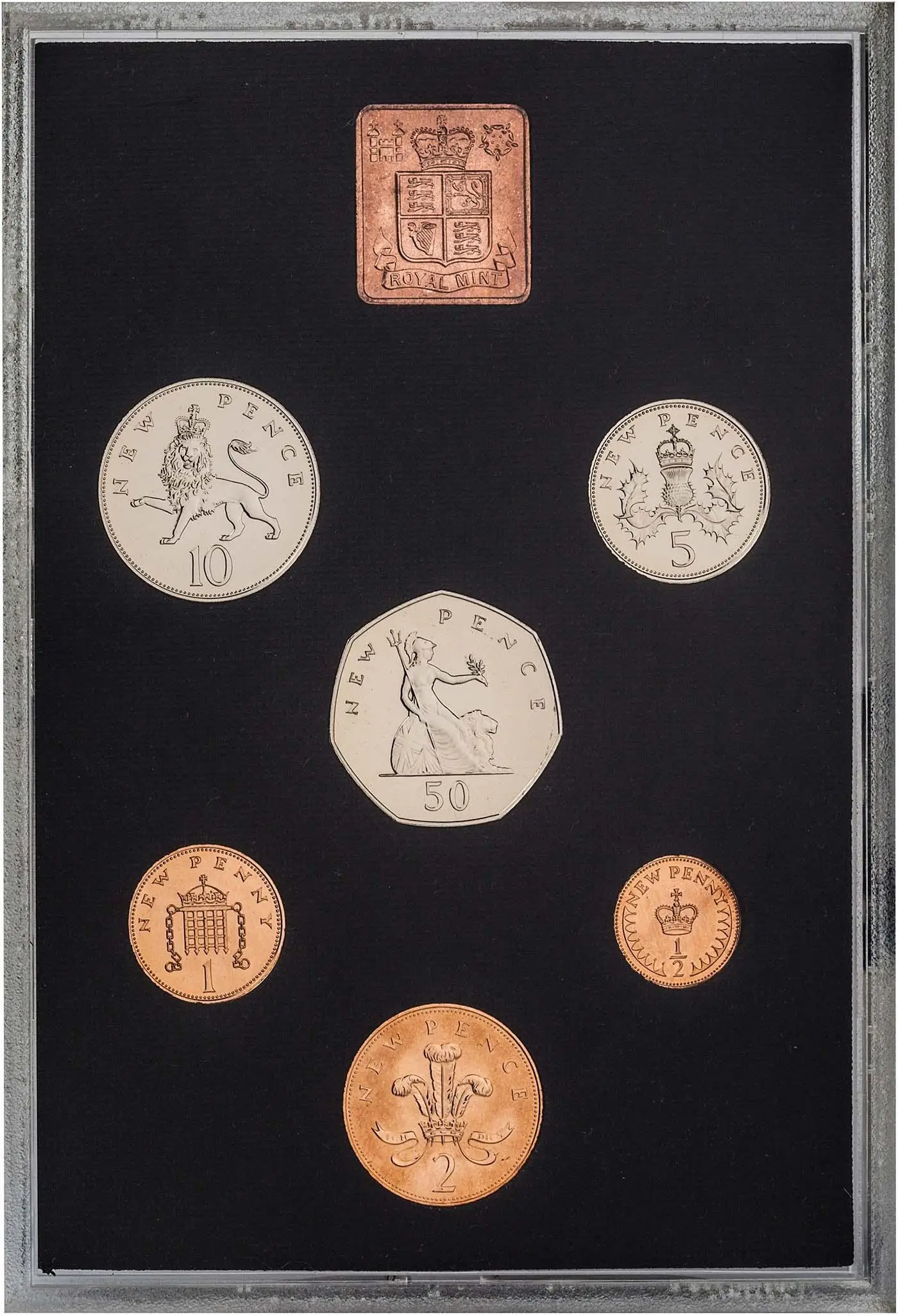 1978 United Kingdom Standard Proof Coin Set l Chard