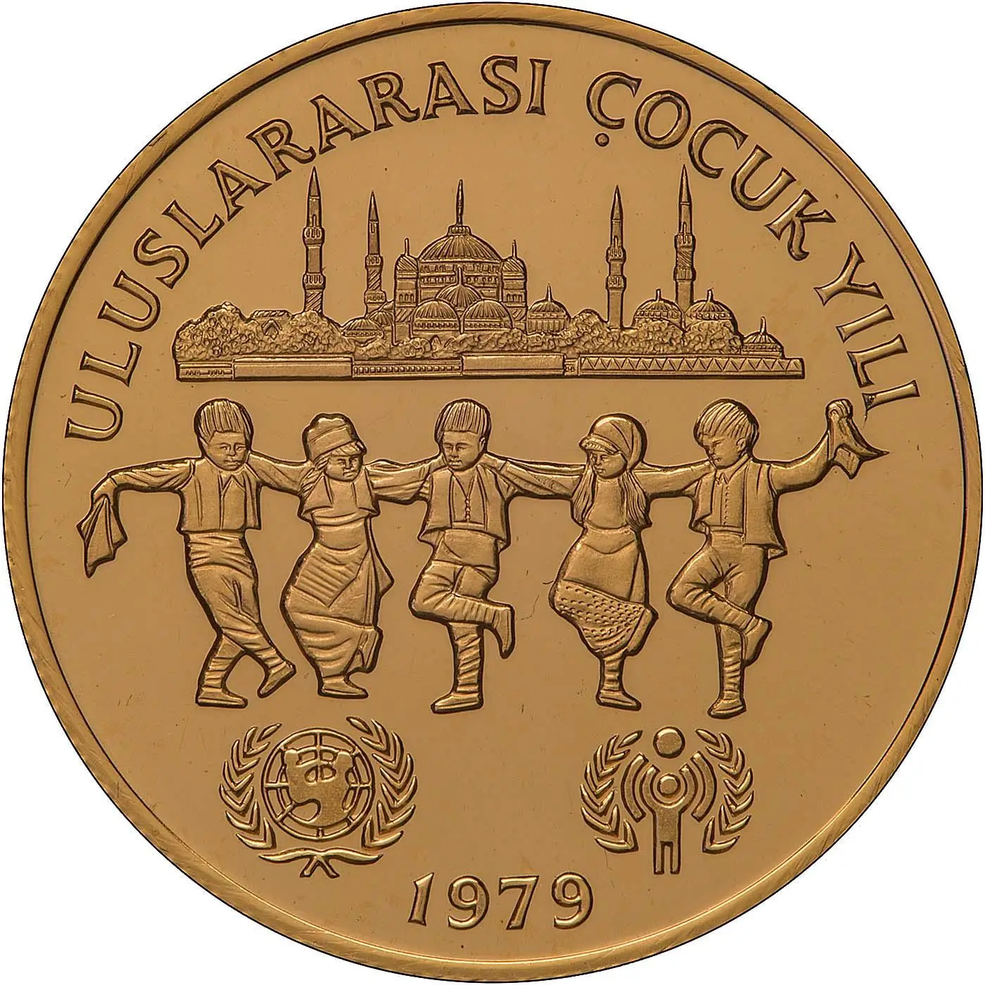 1979-1982 Unicef Year of the Child Gold Proof 12 Coin Set