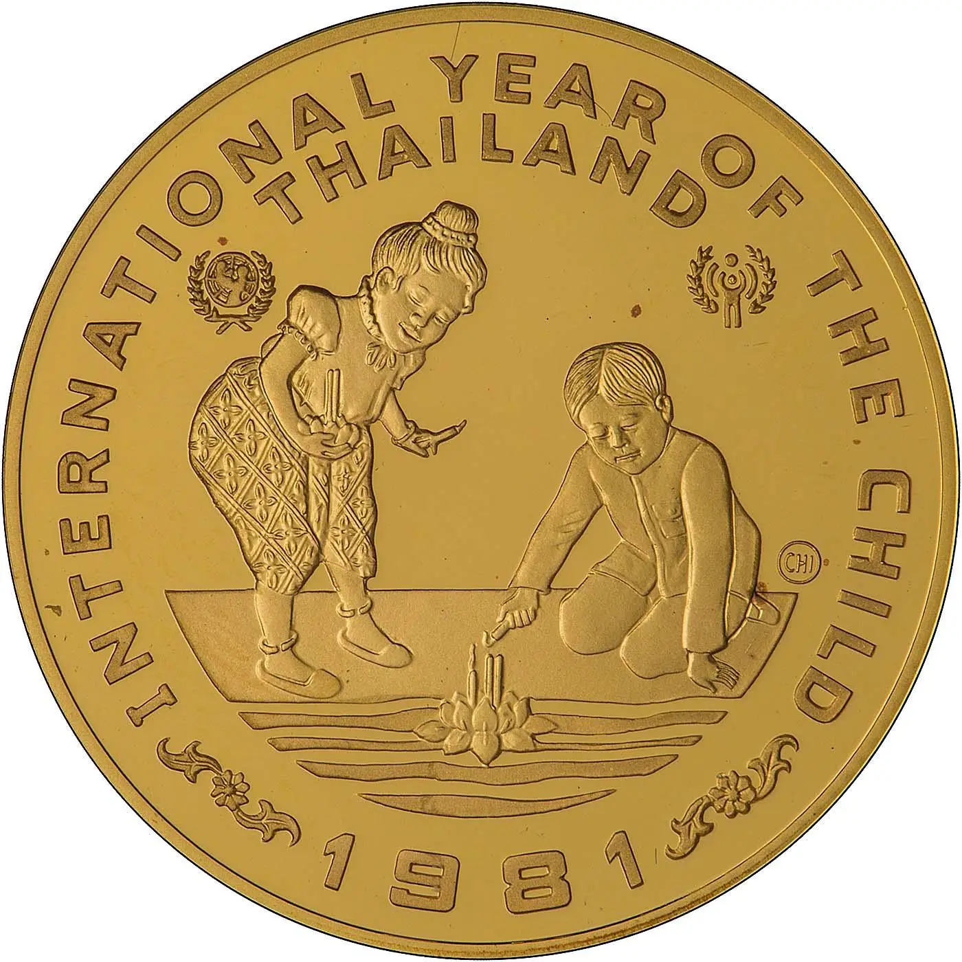 1979-1982 Unicef Year of the Child Gold Proof 12 Coin Set