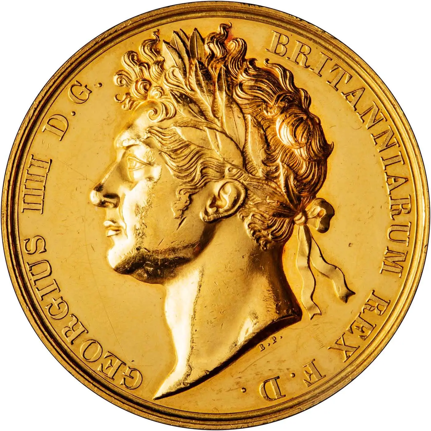 1821 King George IV Coronation Gold Medallion | Chards