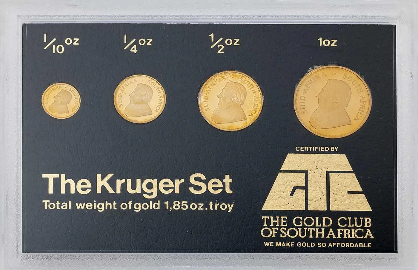 Gold Krugerrand Four Coin Mixed Dates Set | Chards