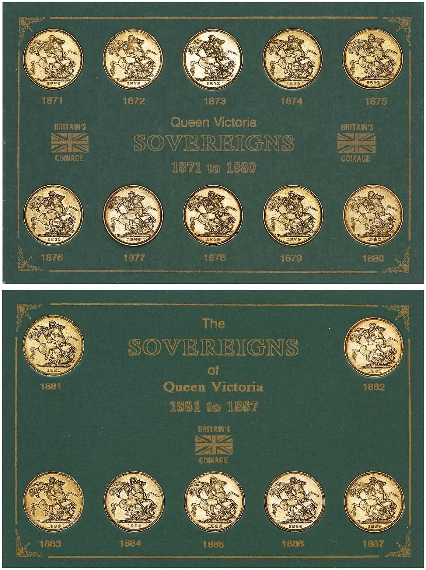 1871-87 Victoria Young Head Gold Sovereign 17 Coins | Chards