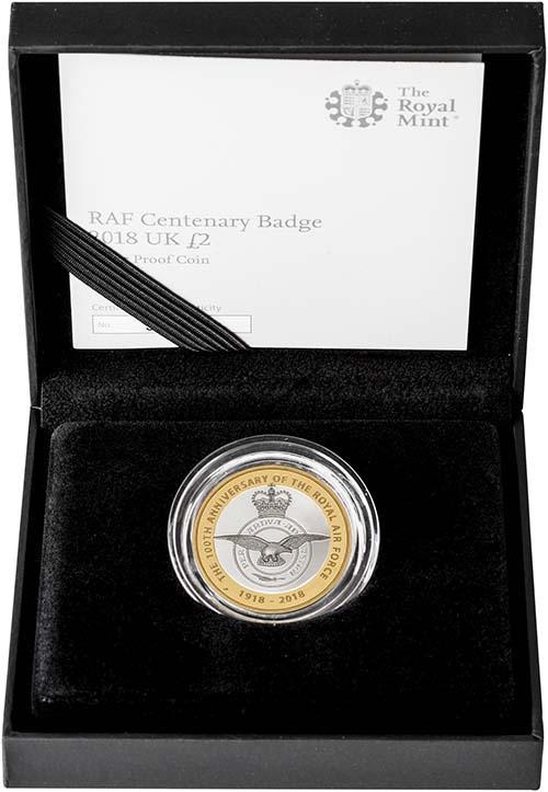 2018 RAF Centenary Badge £2 Silver Proof Coin | Chards