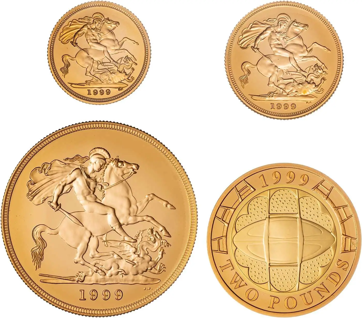 1999 Gold Proof Sovereign 4 Coin-set | Chards - £5,428.94
