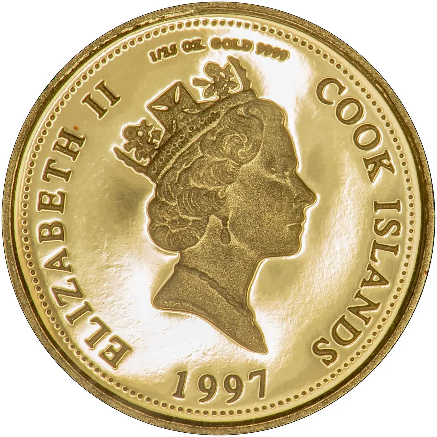 1997 Princess Diana 1/25 oz Gold Coin Cook Islands | Chards