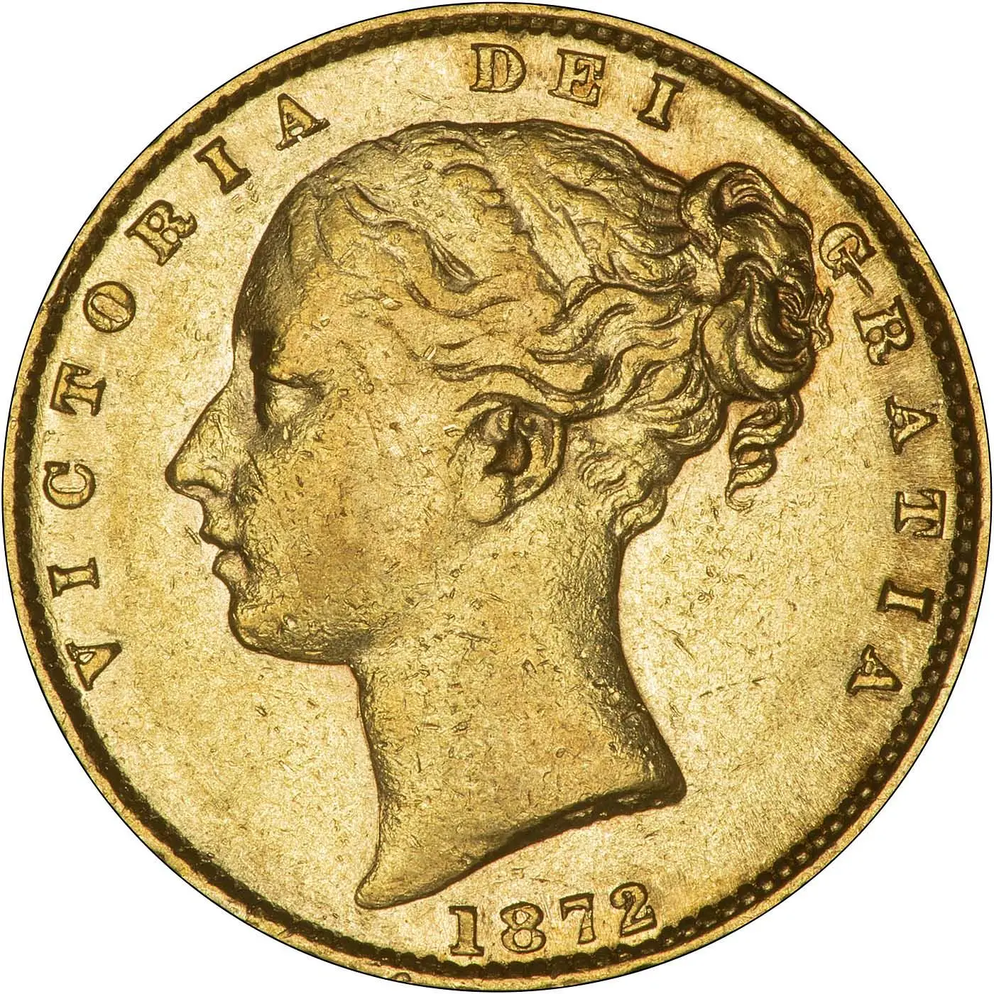 1872 Sovereign Victoria Young Head Shield Coin | Chards