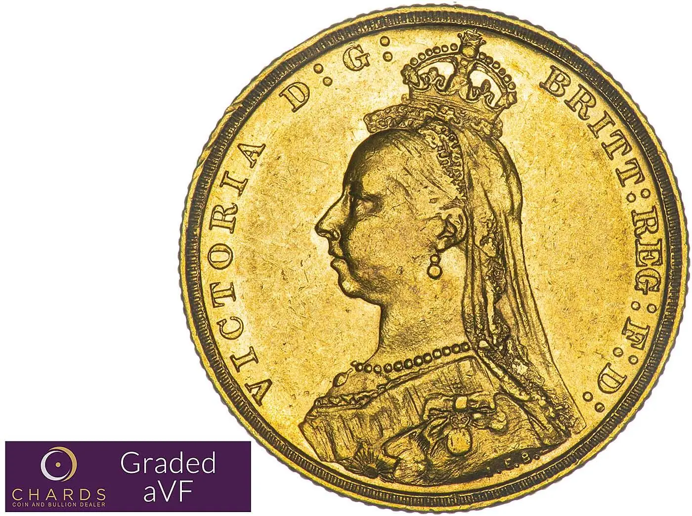 1893 Sovereign Victoria Jubilee Head Melbourne | Chards