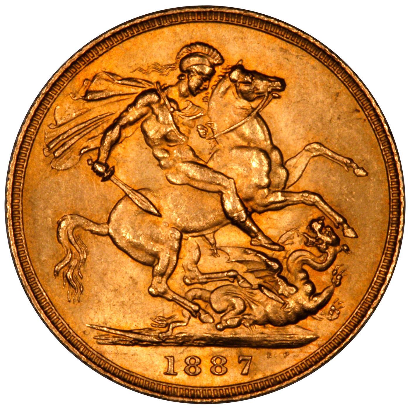 1887 Gold Sovereign Victoria Jubilee Head London | Chards