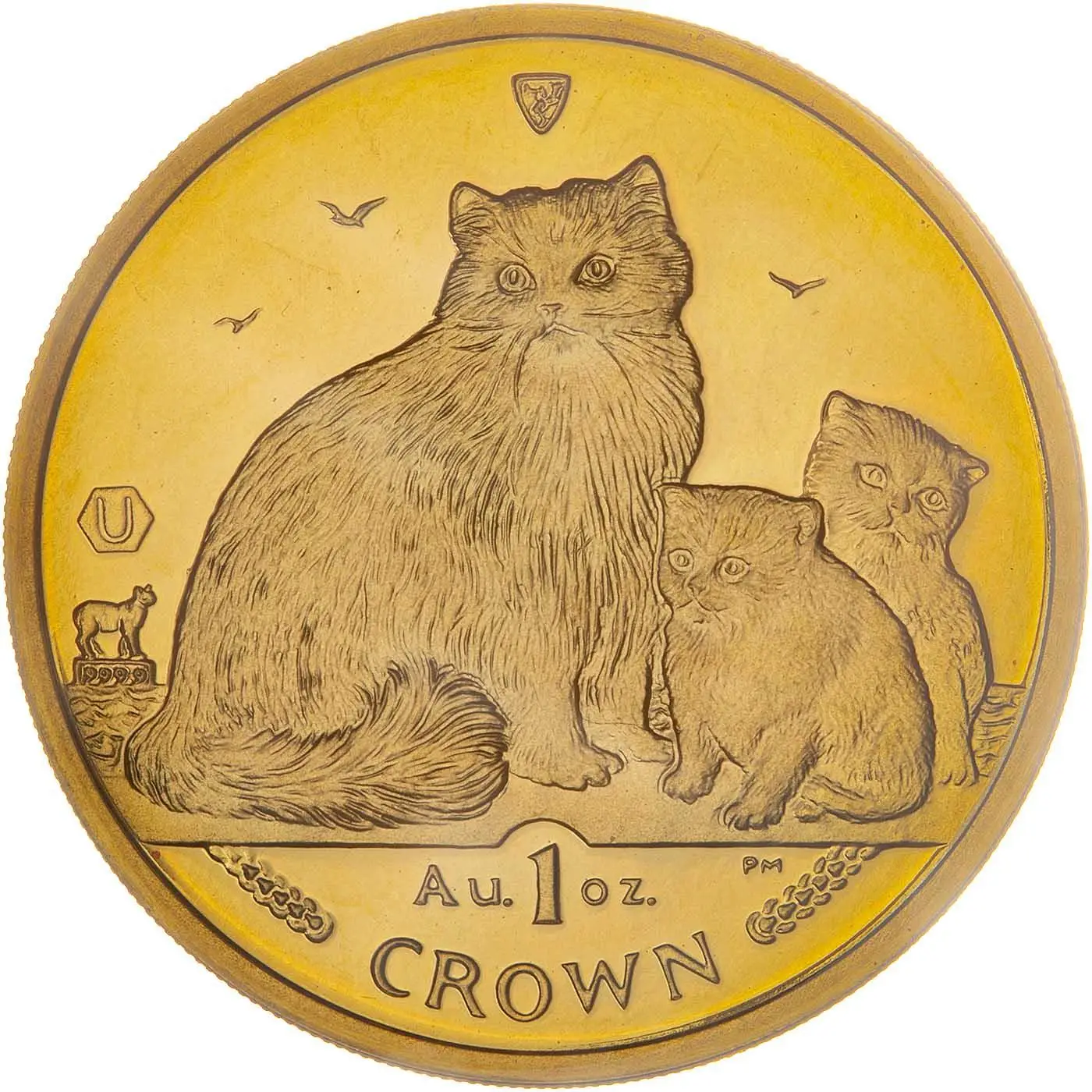 2007 Isle of Man Cat 1 Ounce Gold Bullion Coin | Chards