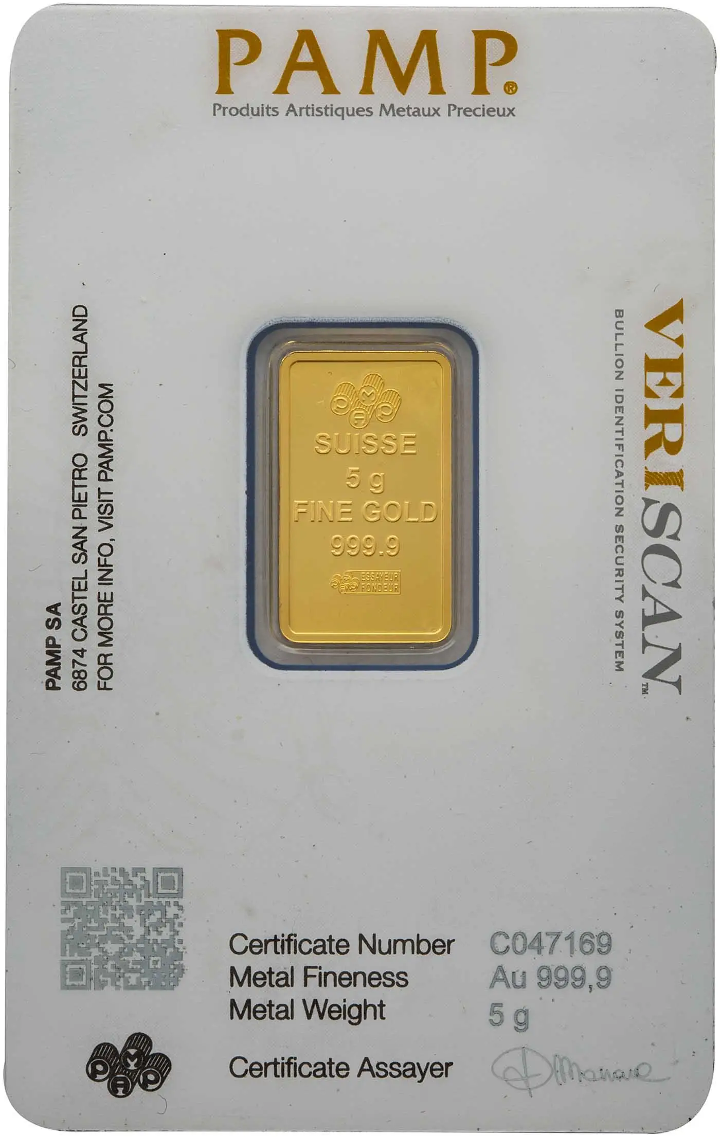 5 Gram Minted Gold Bullion Fortuna Bar In Card | Chards