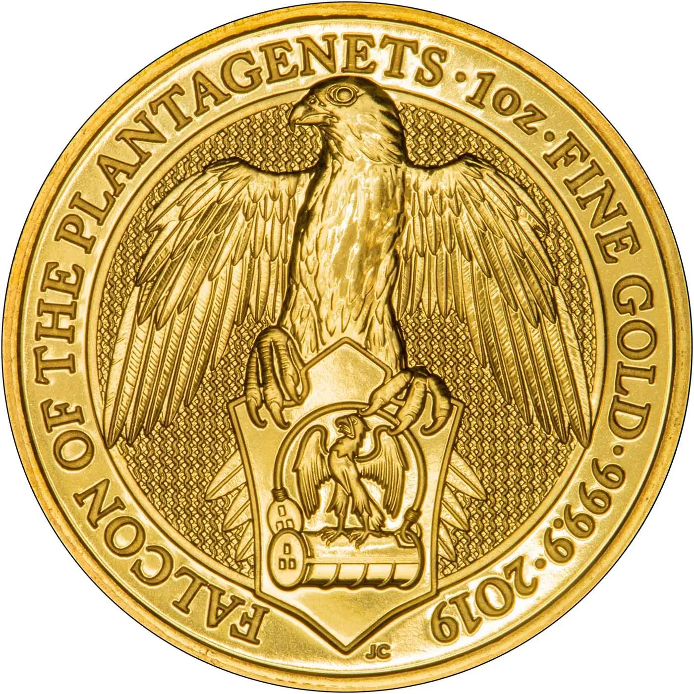 2019 Falcon of the Plantagenets 1 oz Gold Coin | Chards